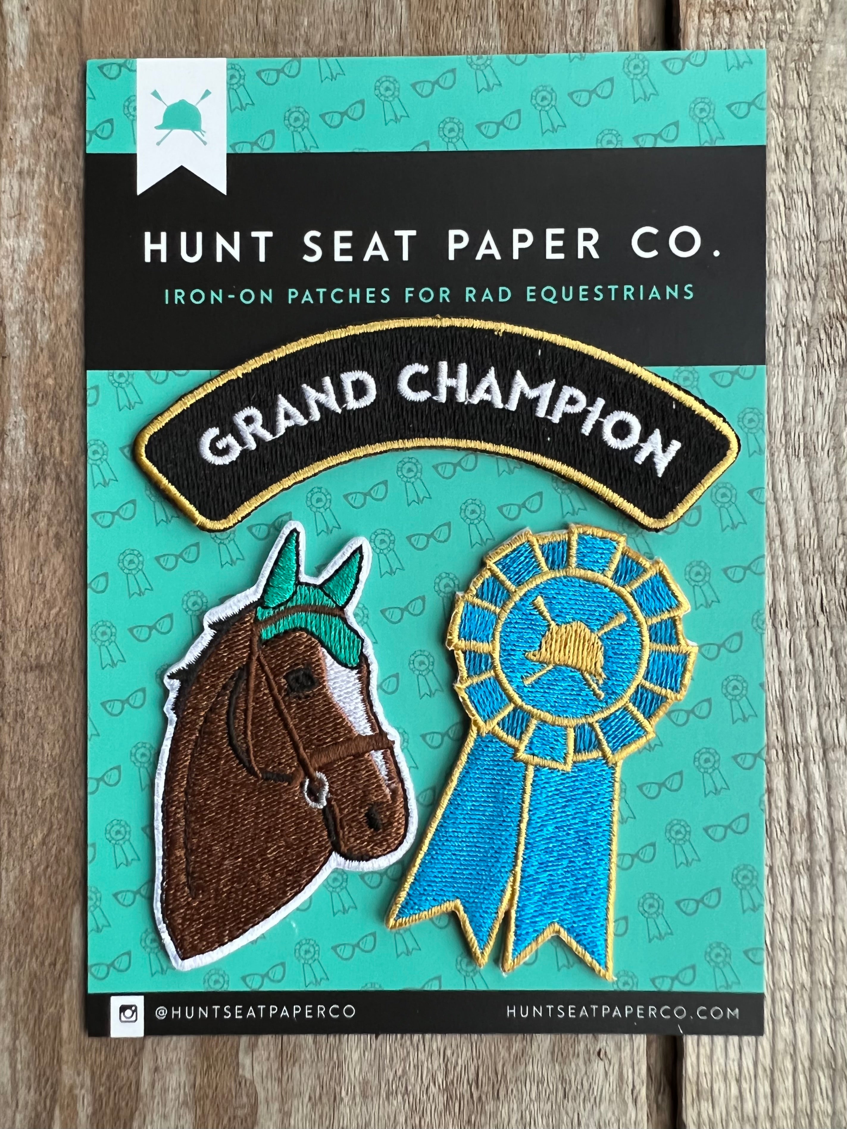 Grand Champion Equestrian Patch Set - Iron On Patches – Equestre Collection